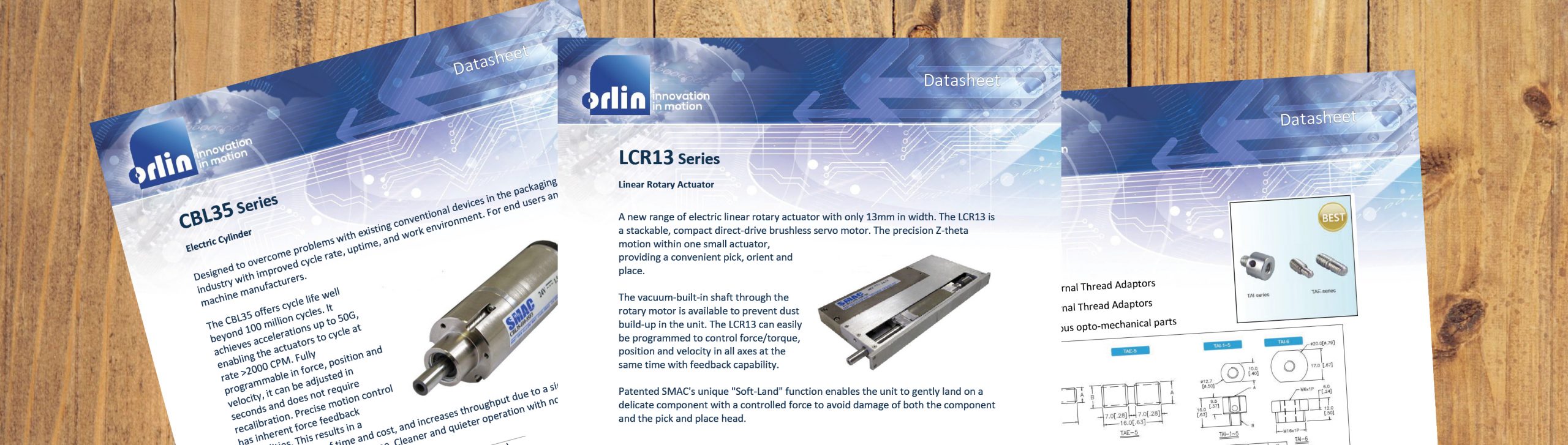 Datasheets - ORLIN Technologies Ltd | Specialists In Motion Control